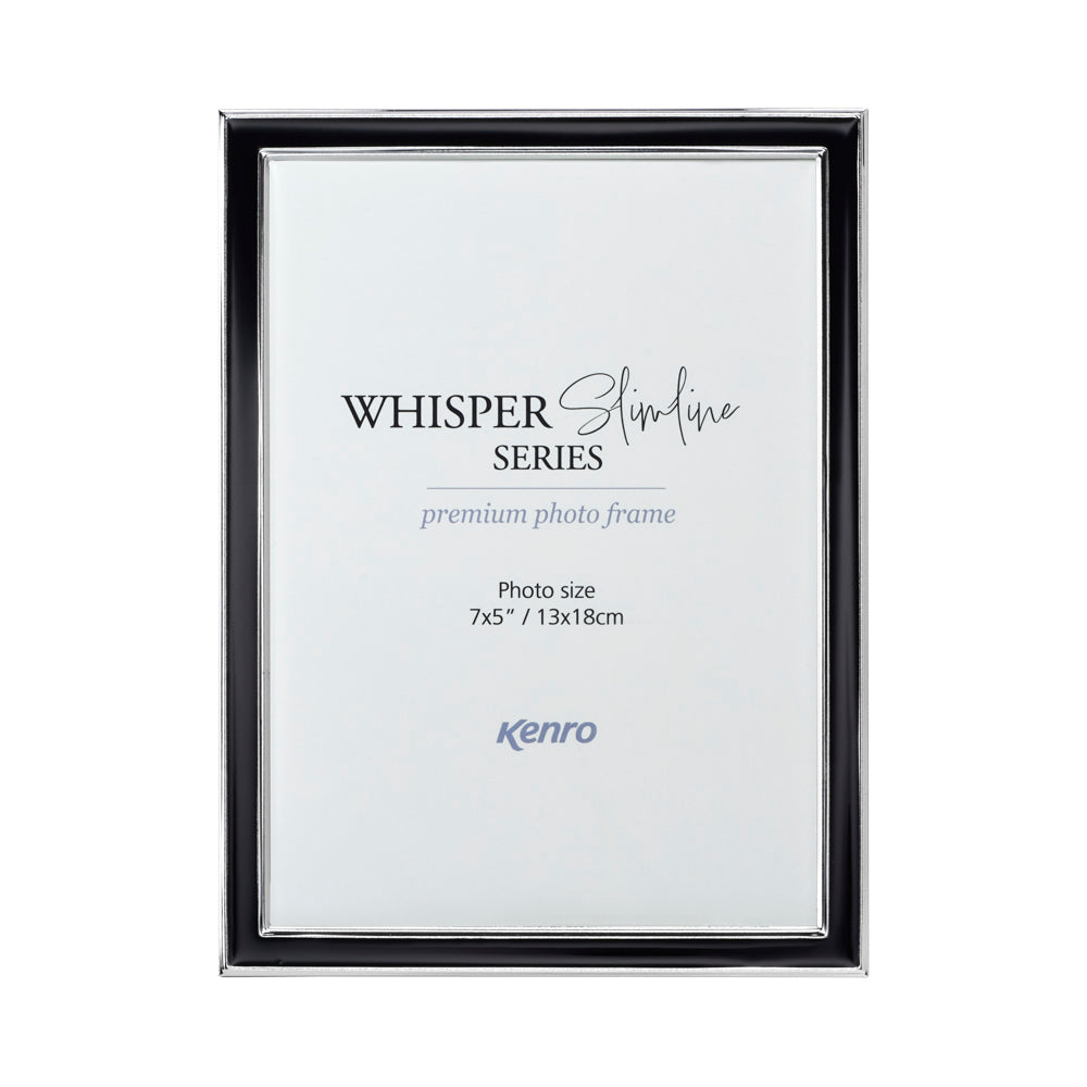 Whisper Slimline Photo Frames (Black) – Kenro