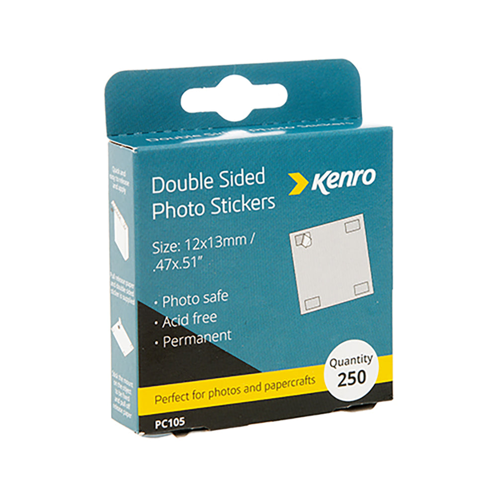 Double Sided Adhesive Tabs for Photo Albums (box of 250) – Kenro