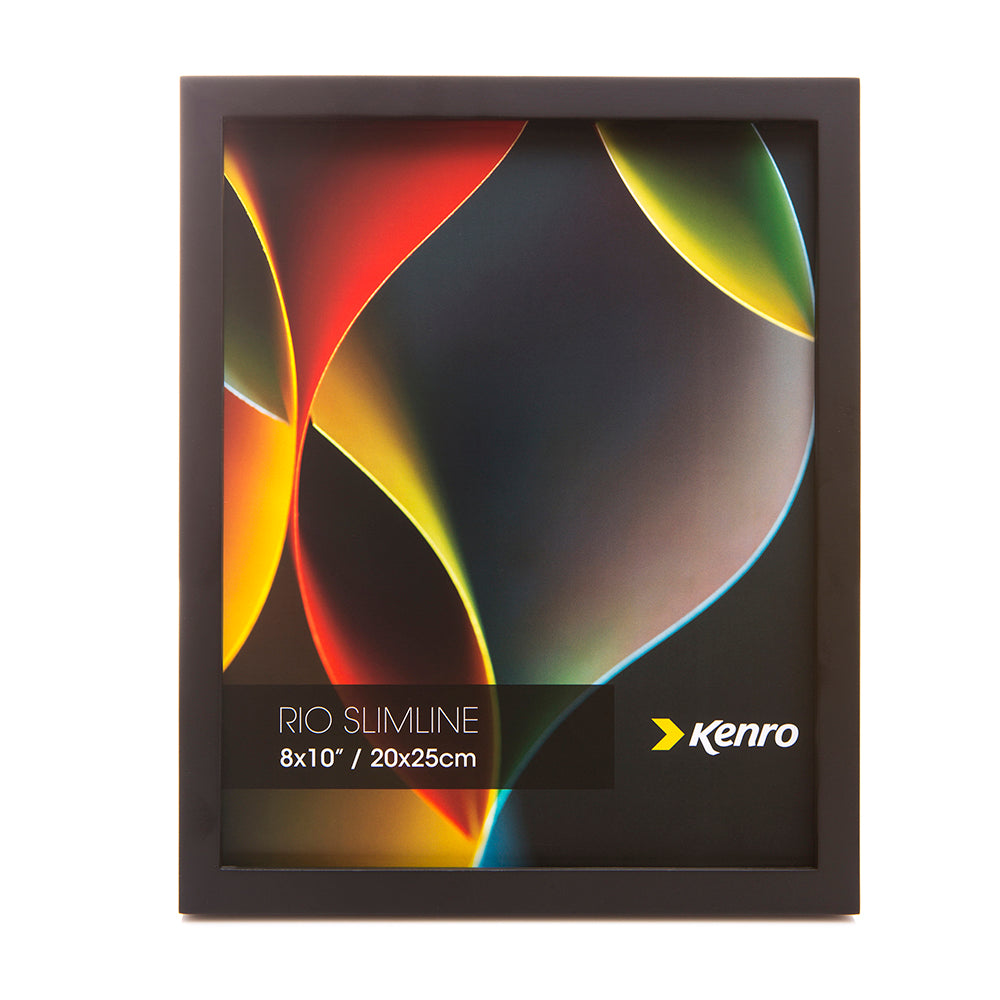 Rio Slimline Collection Photo Frames (Black) – Kenro