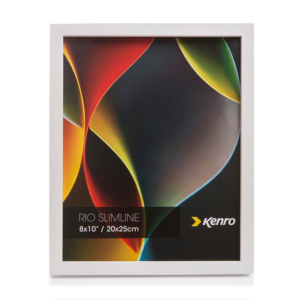 Rio Slimline Collection Photo Frames (White) – Kenro