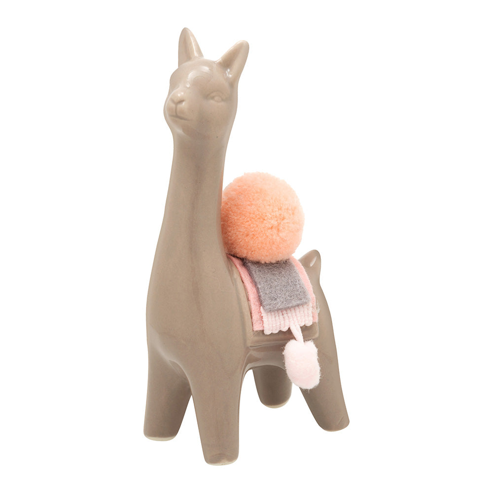 Grey Ceramic Llama Decoration – Kenro
